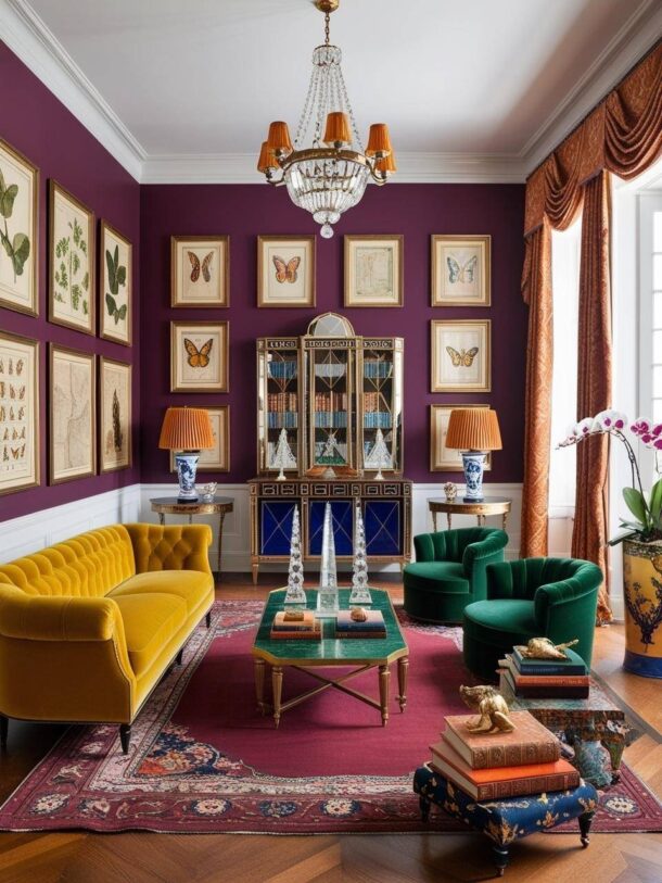10 Ways to Create a Colorful Maximalist Living Room
