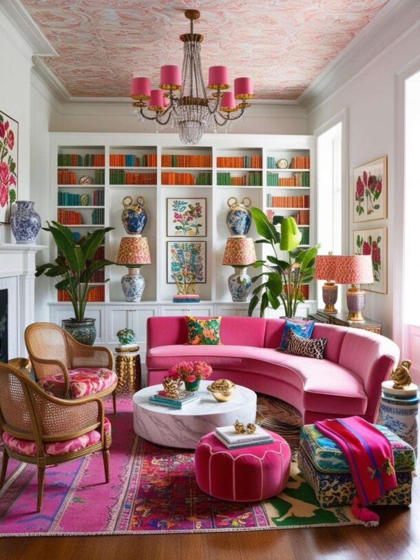 10 Ways to Create a Colorful Maximalist Living Room